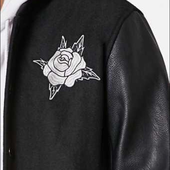 PacSun | Jackets & Coats | Pacsun Leather And Wool Bomber Jacket | Poshmark